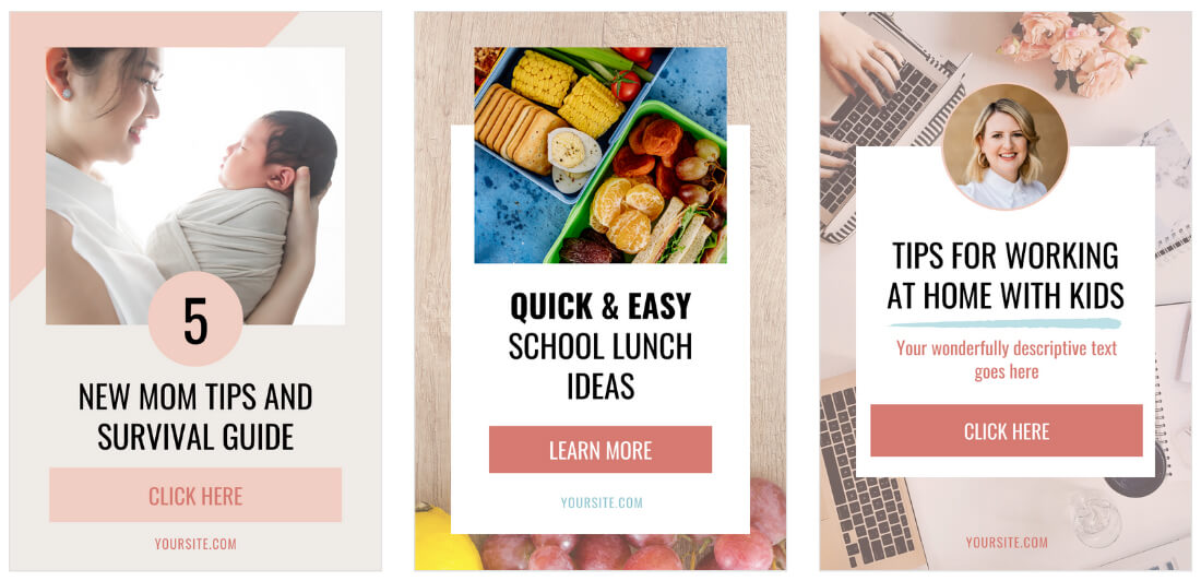 15+ Pinterest Pin Design Ideas, Tips and Examples