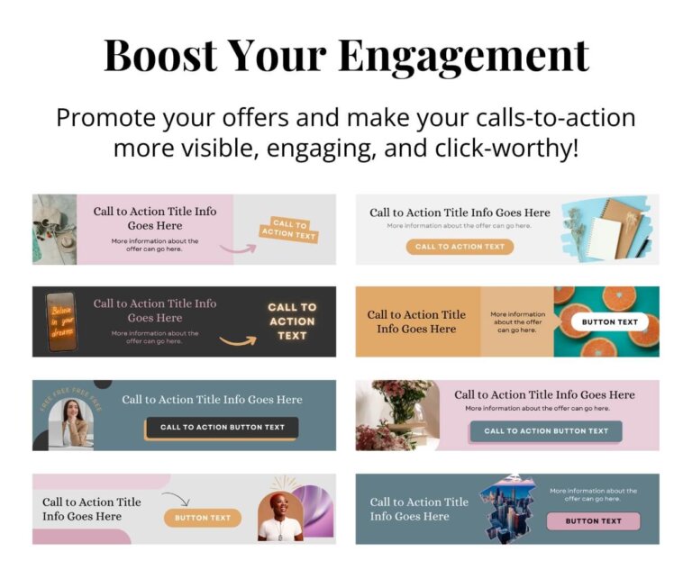 40 Call-to-Action Banner Canva Templates