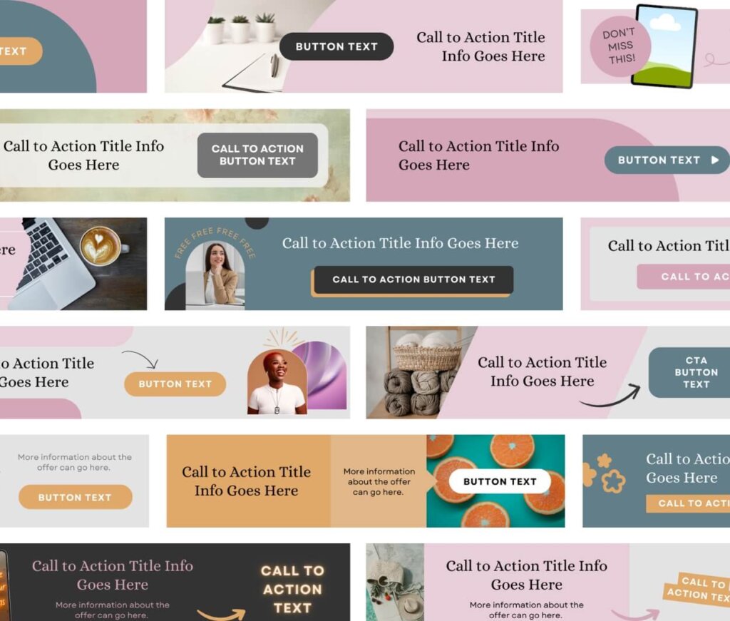 40 Call-to-Action Banner Canva Templates