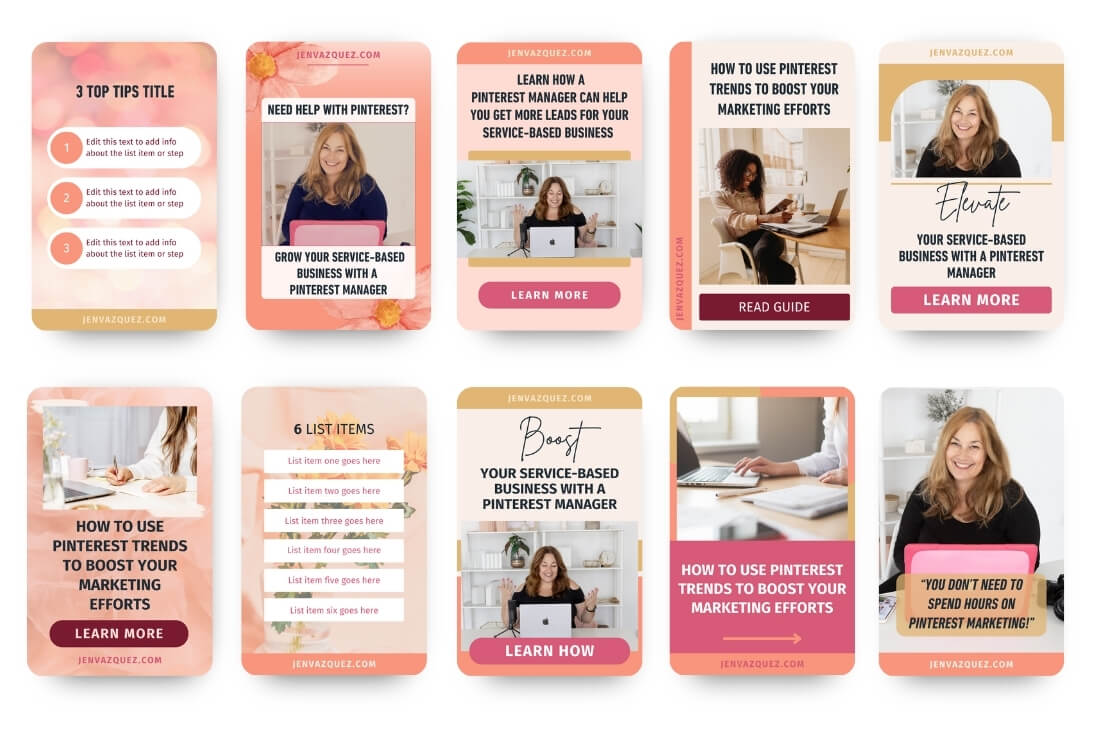 How a Pinterest Manager Utilized Our Canva Templates