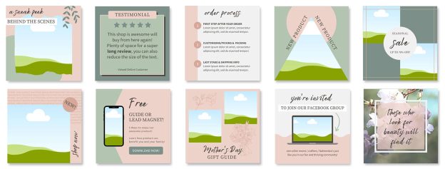 Free Social Media Post Canva Templates for Promoting Products