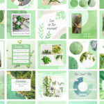 Green Instagram Post Canva Templates | The Creatives Desk