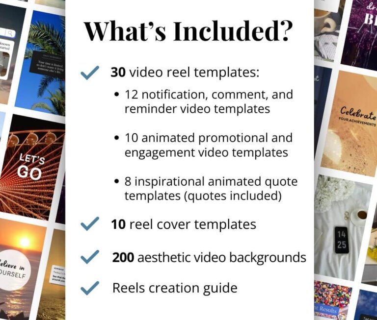 Rock Your Reels Mini Pack | Instagram Reel Templates Canva