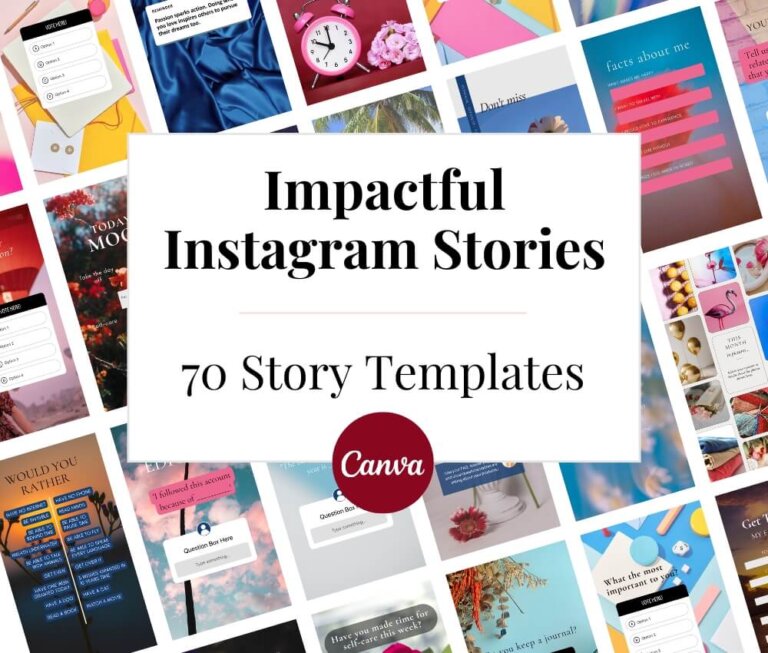 Impactful Instagram Stories Canva Templates Kit