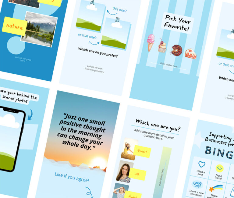 Instagram Story Engagement Booster Mini Pack for Canva