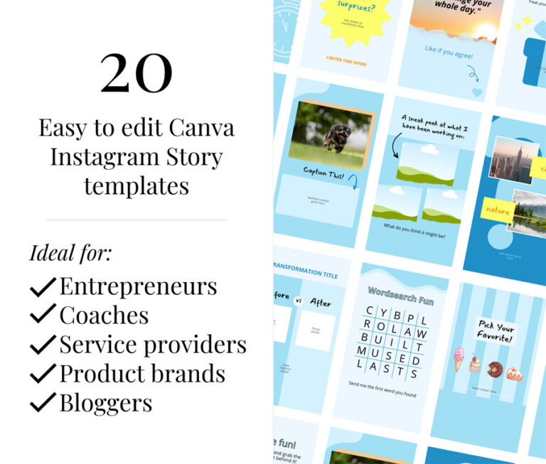 Instagram Story Engagement Booster Mini Pack for Canva