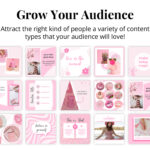 Pink Social Media Canva Templates | The Creatives Desk