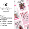 60 Pink Canva Pinterest Templates | The Creatives Desk