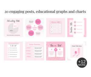 Social Media Canva Templates | Pretty in Pink Collection | The ...