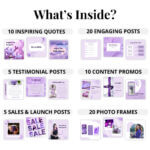 70 Purple Social Media Canva Templates | Purple Daze Collection