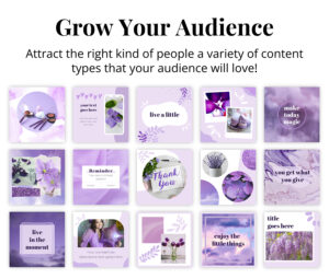 70 Purple Social Media Canva Templates | Purple Daze Collection