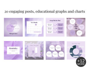 Social Media Canva Templates | Purple Daze Collection | The Creatives Desk