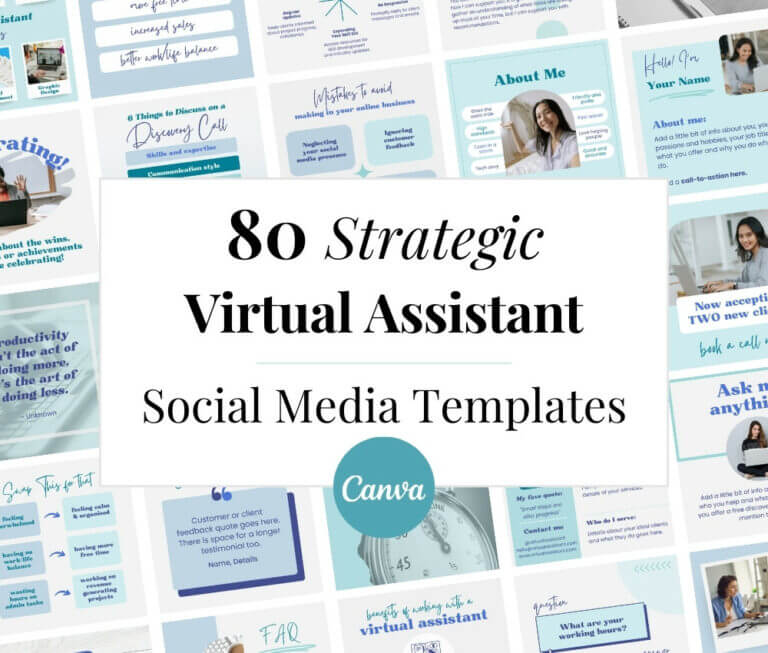 Instagram & Social Media Post Canva Templates for Business